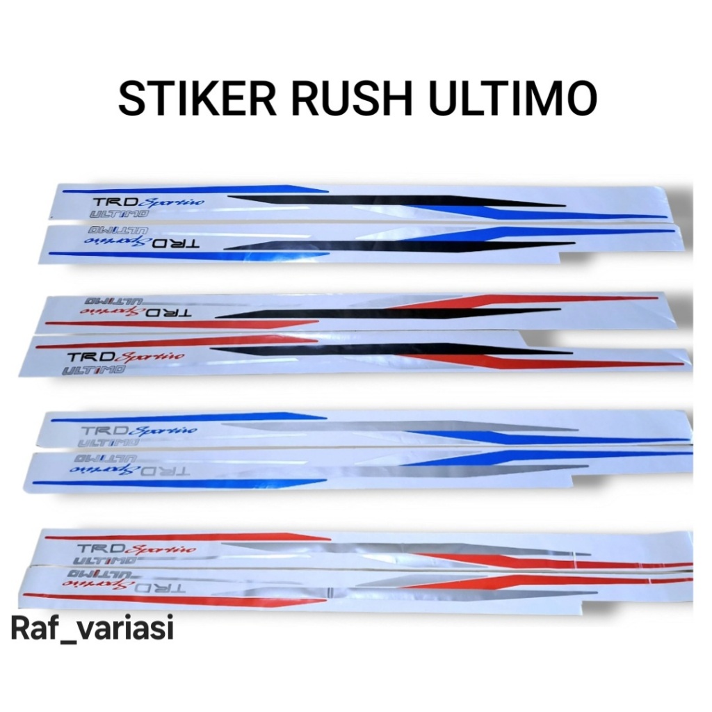 Jual Stiker Body Rush Trd Ultimo / Stiker Trd sportivo rush / Stiker ...