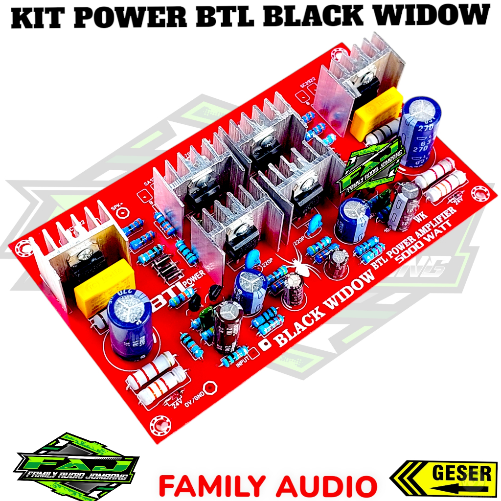 Jual Kit Driver Power Amplifier BTL Black Widow 5000 watt Power Amplifier | Shopee Indonesia