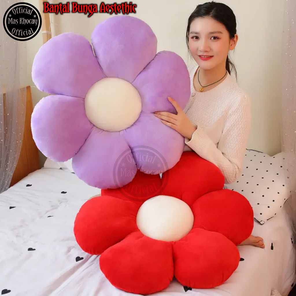 Jual ( Viral Shop ) Bantal Sofa Berbentuk Bunga / Bantal Alas Kursi ...