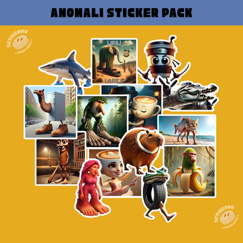 Jual Anomali Sticker Pack A6 (14pcs) | Shopee Indonesia