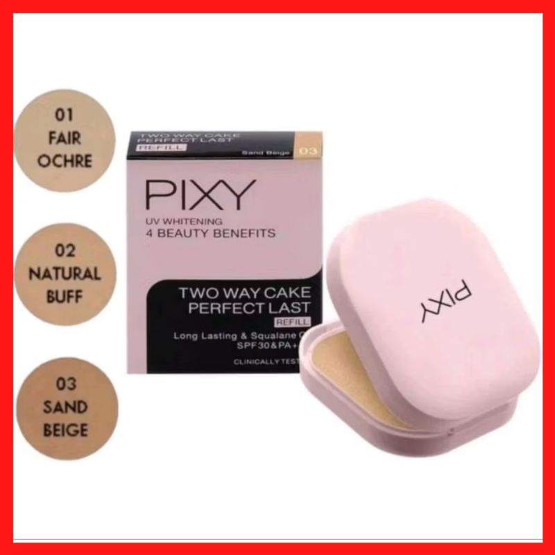 Jual PIXY REFILL (PINK) BEDAK PADAT TWO WAY CAKE PERFECT FIT KEMASAN ...