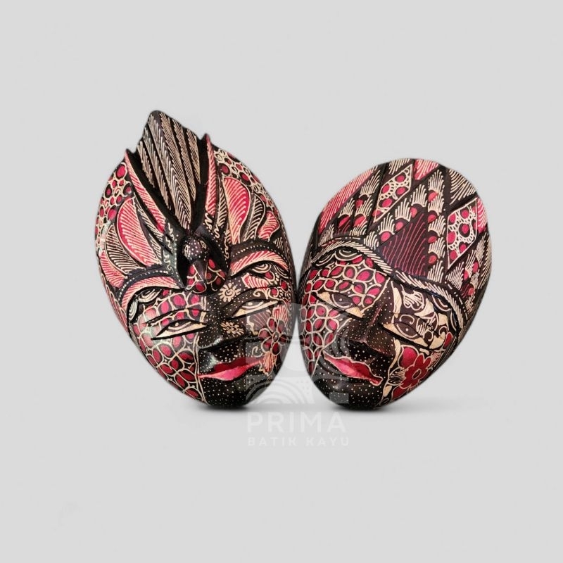 Jual Sepasang Topeng Panji Merak Topeng Sarimbit |Topeng Couple Batik ...