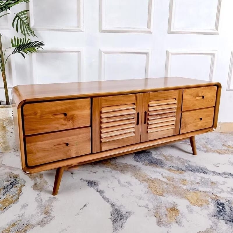 Jual bufet retro rotan bufet minimalis bufet tv pintu 2 laci 4 bufet tv ...