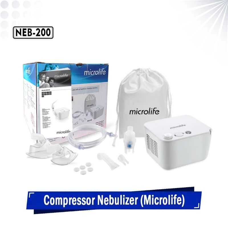 Jual Nebulizer Microlife NEB 200 Alat Terapi Uap Anak & Dewasa Garansi ...