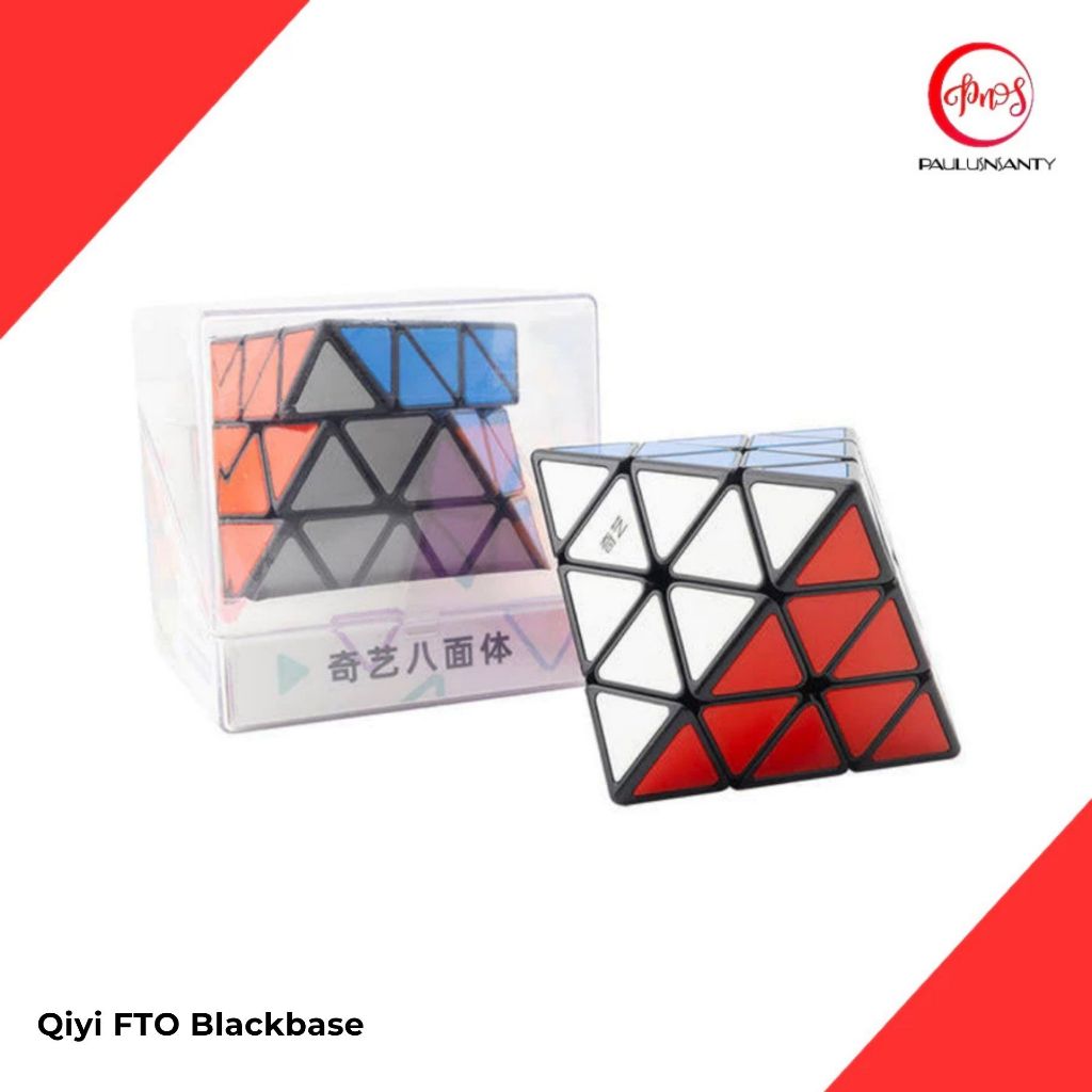 Jual Cube Puzzle Qiyi FTO Cube Blackbase ORIGINAL | Shopee Indonesia