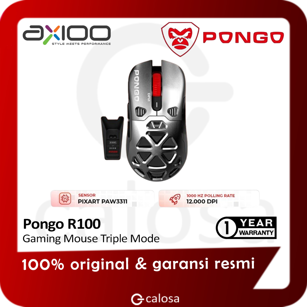 Jual Mouse Gaming Pongo R100 Triple Mode | Shopee Indonesia