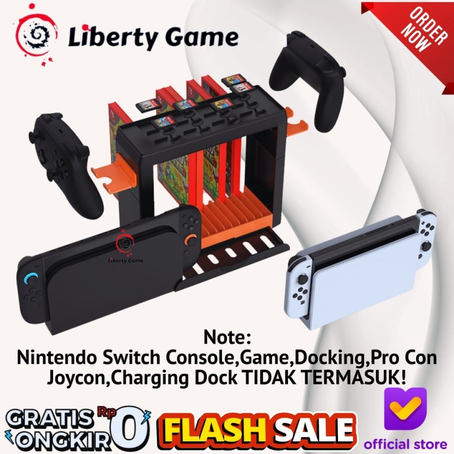 Jual Dobe Universal Game Storage Rack Multifunctional Storage Stand Kit ...