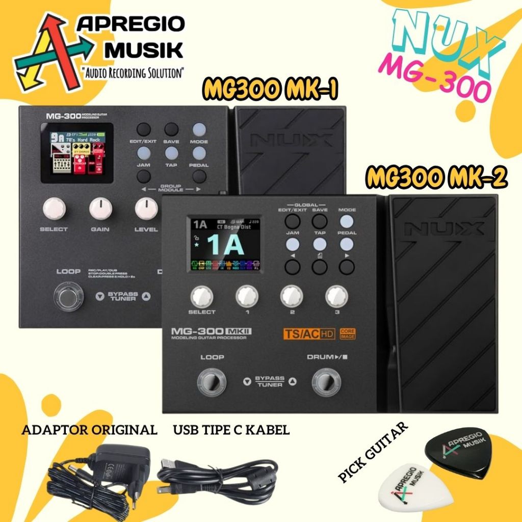 Jual Efek Effect Nux MG300 MG 300 MK1 MK2 MG300 MK2 MKII MK 2 Guitar ...