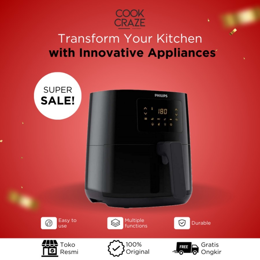 Jual Philips Air Fryer Spectre HD9252/90 HD 9252 Digital Airfryer Low Watt Philips HD9252 ...