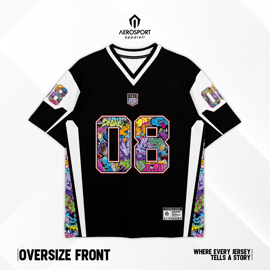Jual NEVRA Jersey Oversized Retro Oversize Streetwear Baseball Vintage ...