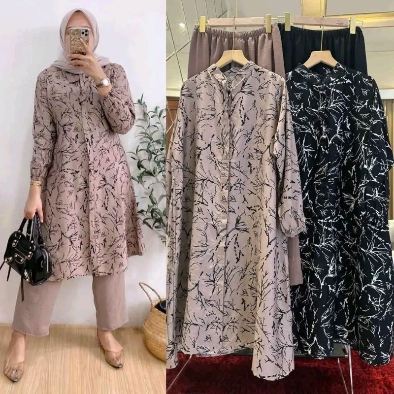 Jual Setelan Tunik Novela Oneset Rayon Wanita Terbaru kekinian Busui ...