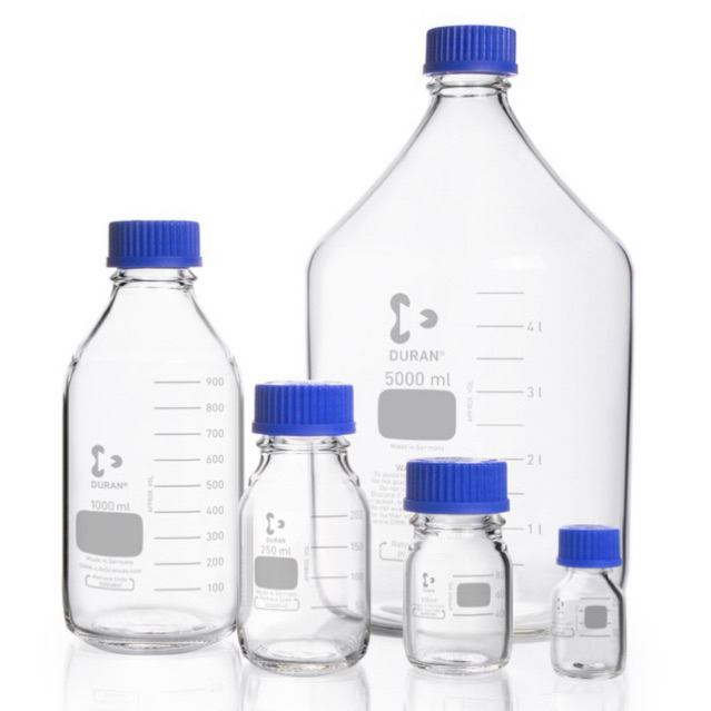 Jual Laboratory Bottle Botol Lab Laboratorium 150 ml Duran Kaca Bening ...