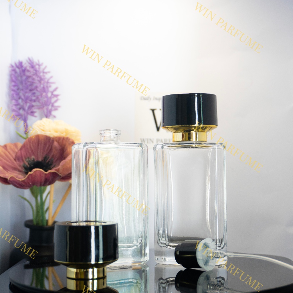 Jual Botol Parfume Mewah 50ml Men Semi Press Tutup Hitam Gold Exclusive ...