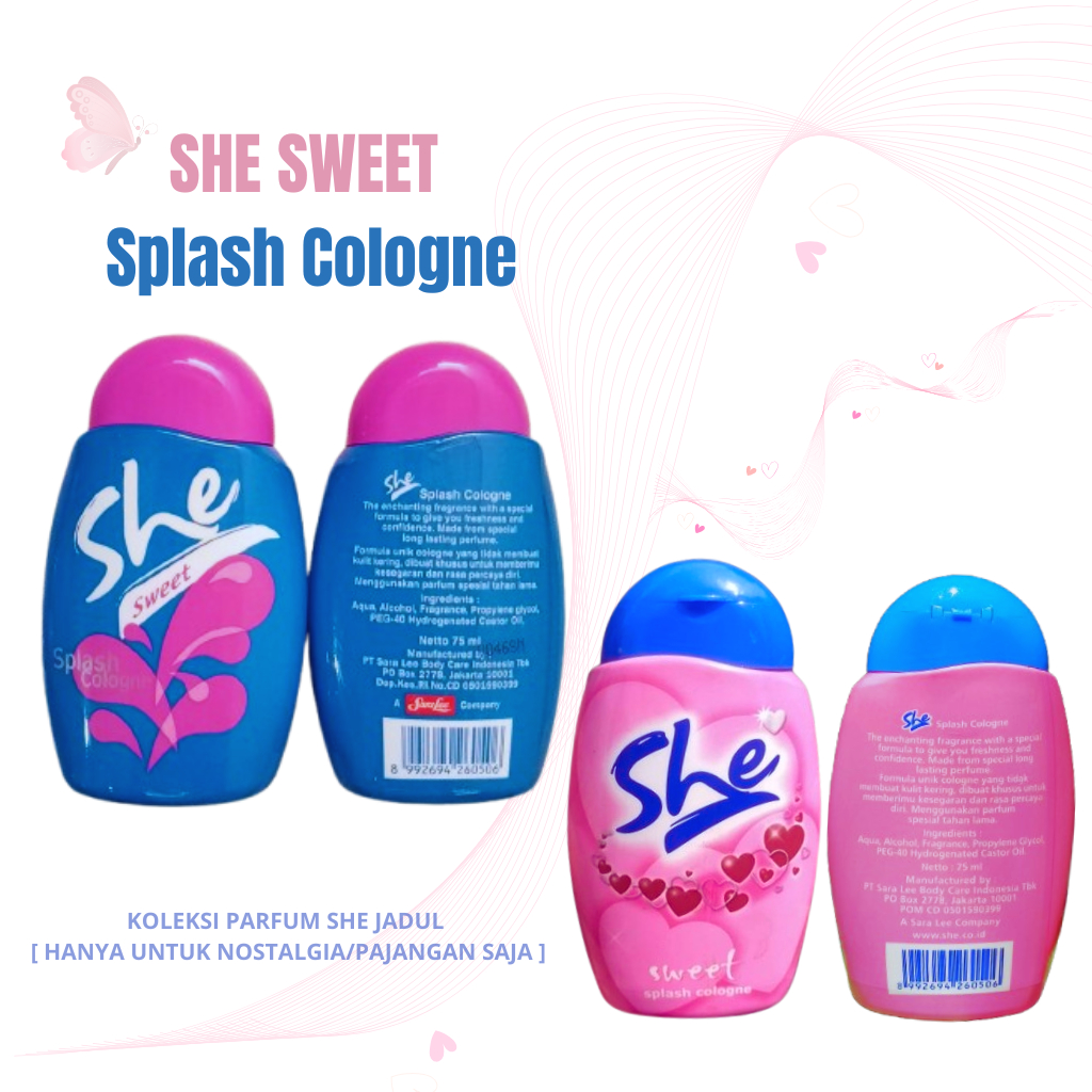 Jual [1 BOTOL] NOSTALGIA PARFUM SHE JADUL SHE SWEET SPLASH COLOGNE ...
