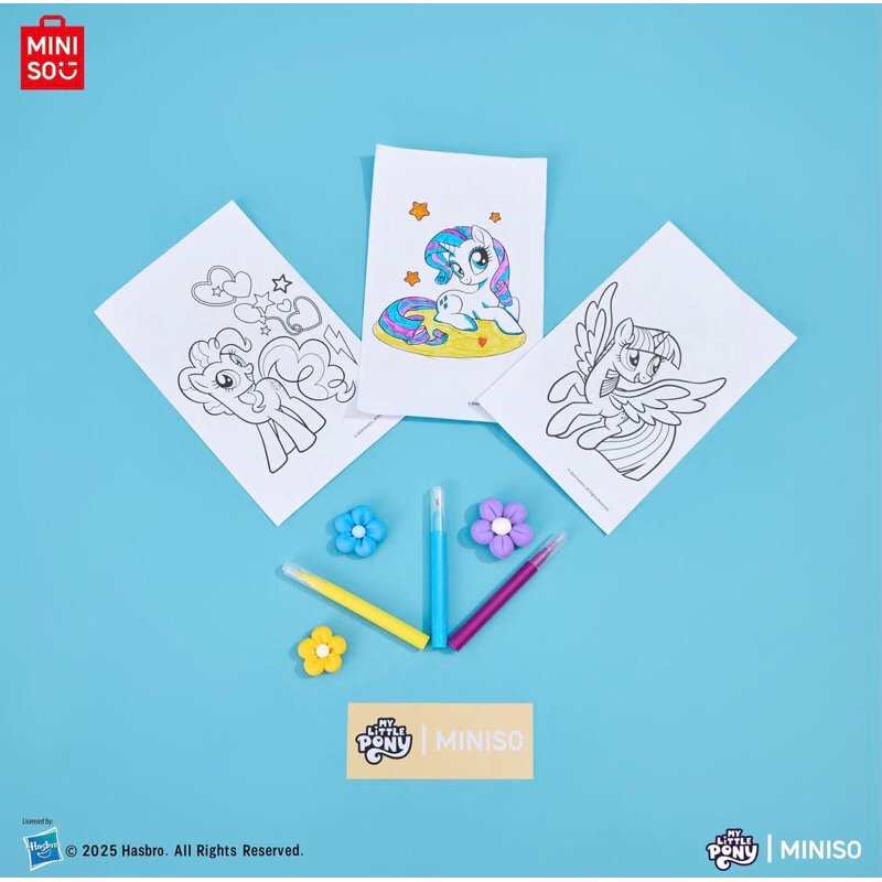 Jual Miniso My Little Pony Coloring Toy / mainan anak mewarnai | Shopee ...