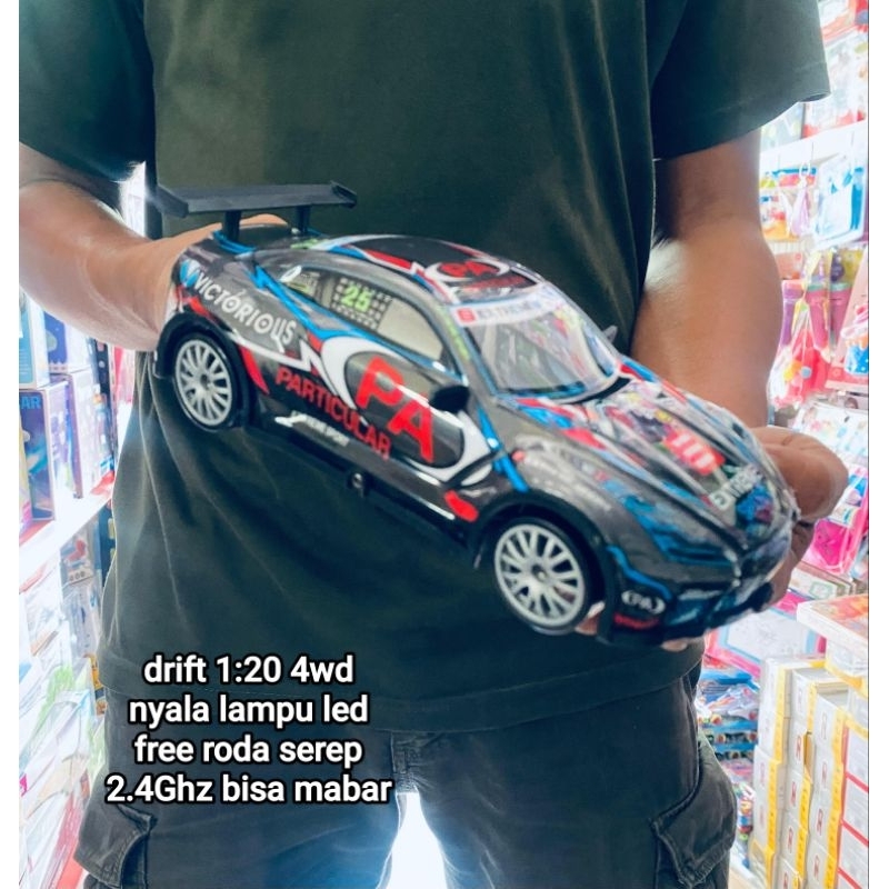 Jual Bintang Mainan Mobil Remot Drift 4X4 Scale1:20 Nyala Lampu LED ...