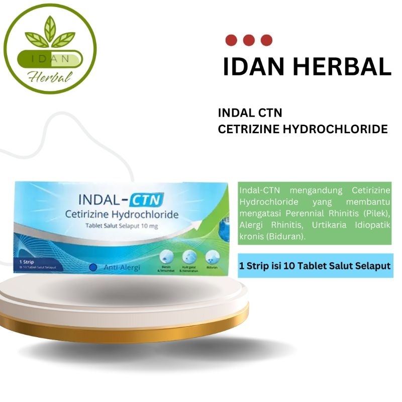 Jual Indal CTN 1 Strip Isi 10 Kaplet Selaput | Shopee Indonesia