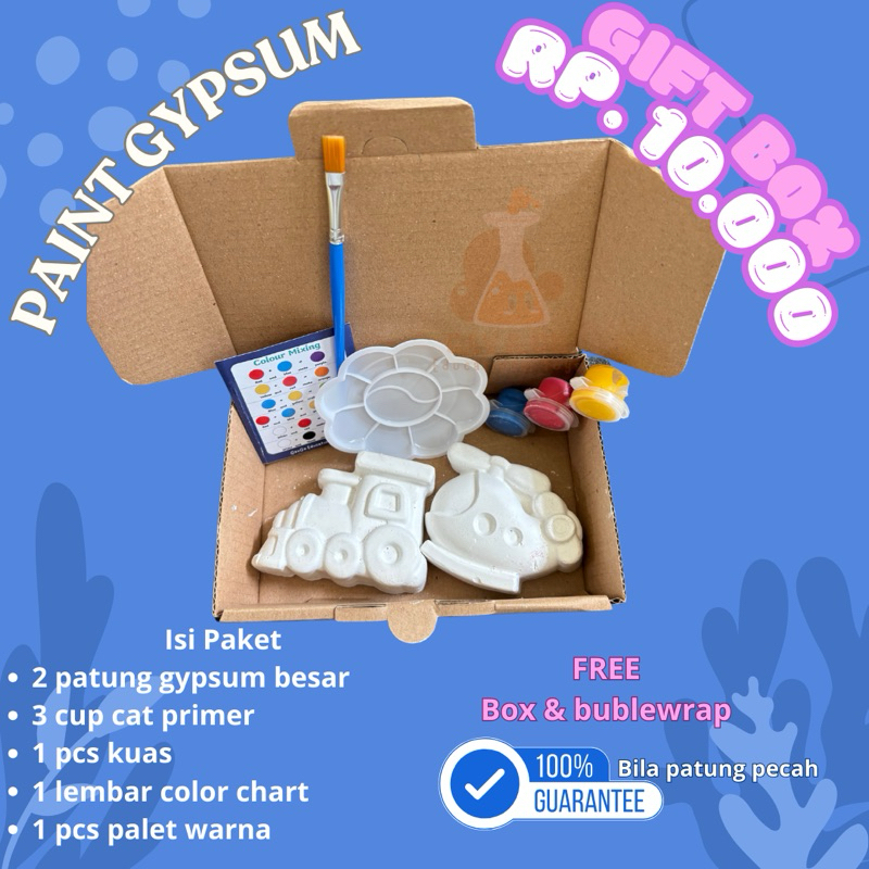 Jual GIFT BOX ULTAH paket patung gypsum ice cream helikopter kereta ...