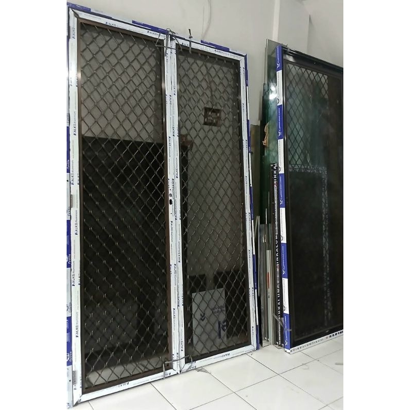 Jual pintu expanda aluminium 2 daun | Shopee Indonesia