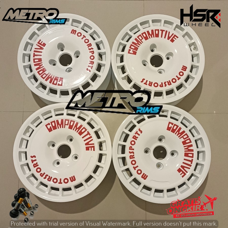 Jual VELG PELEK RALLY COMPOMOTIVE RING 15 R15 UNTUK MOBIL BRIO SIGRA ...