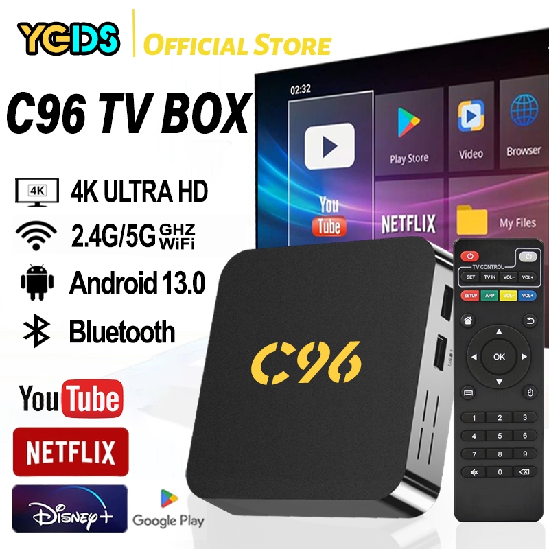 Jual YGDS C96 Android Tv Box 4K HD Bluetooth Set Top Box 2.4GHz/5G WiFi ...