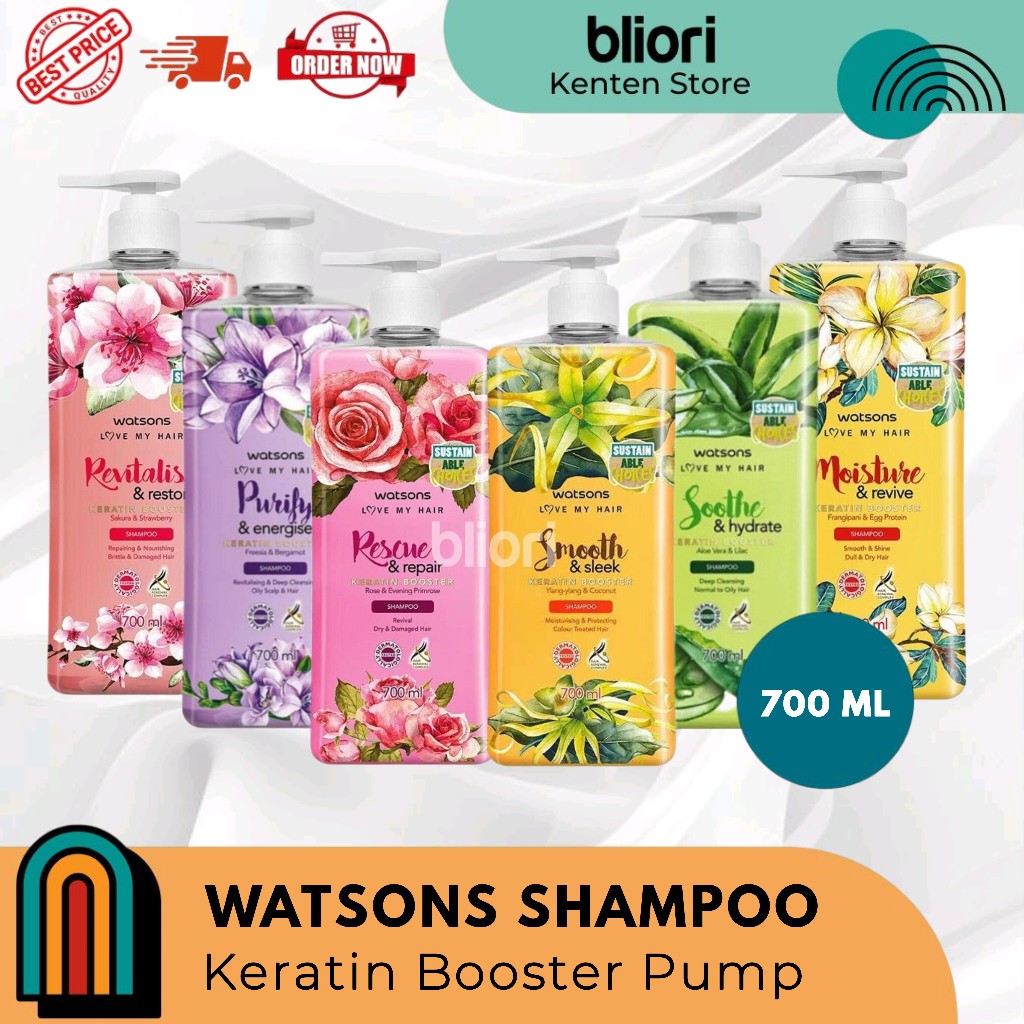 Jual WATSONS Keratin Booster Shampoo | Love My Hair Watsons Shampoo ...