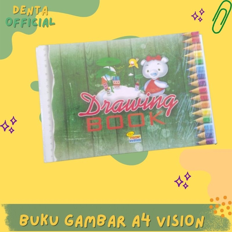 Jual Buku Gambar Vision A4 | Drawing Book Vision A4| Isi 10 Lembar ...