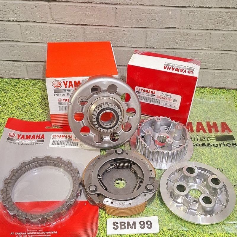 Jual Paket Mangkok Ganda+Kampas Ganda Assy & Rumah Kopling Lawan Kaki 4 Yamaha Jupiter MX Lama ...