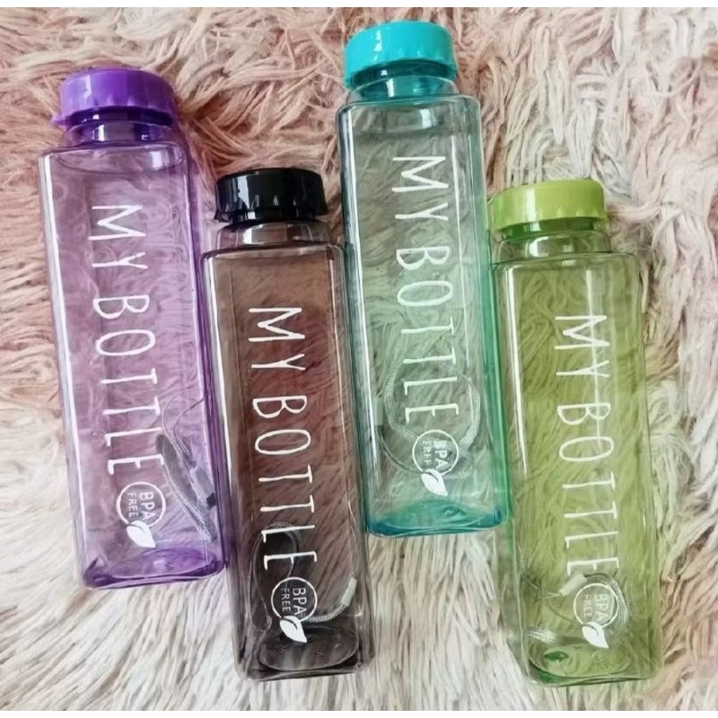 BOTOL MINUM MY BOTTLE KOTAK TUTUP BULAT | Shopee Indonesia
