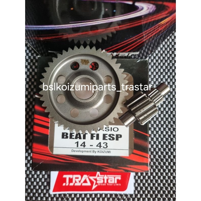 Jual GEAR RASIO GIGI RASIO TRA STAR STATER HALUS BEAT FI ESP K44 SCOOPY ...