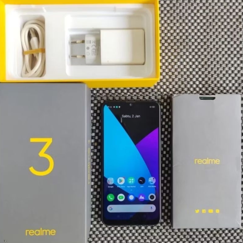 Jual REALME 3 RAM 3/32 & 3/64 SECOND ORI BEKAS GARANSI RESMI | Shopee ...