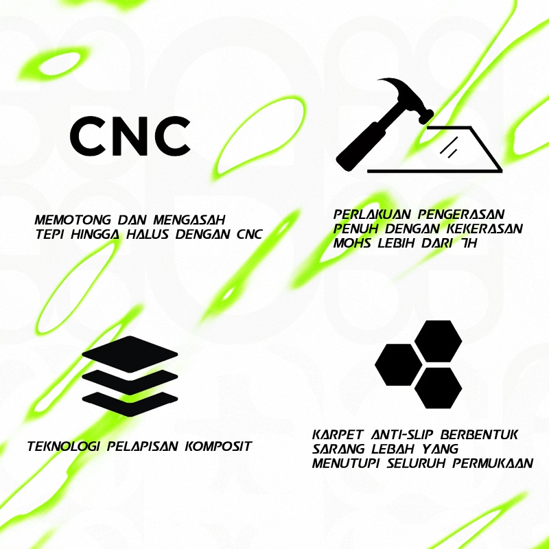 Jual SHOWIN Glass Mousepad Gaming Mousepad Deskmat Kaca Mouse Pad Micro ...