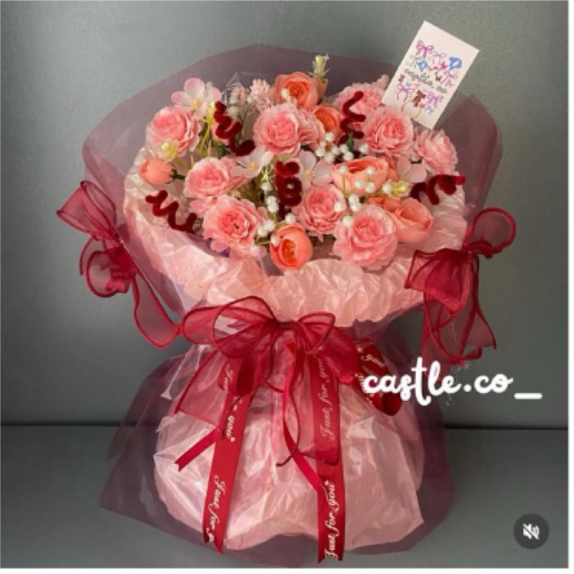Jual Bouquet artificial aura | Buket bunga palsu wisuda sempro ...