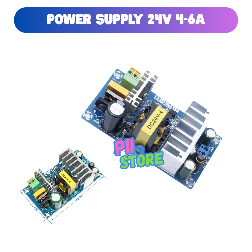 Jual POWER SUPPLY MODULE 24V 4-6A DC SMPS ACmatic PSU 24V | Shopee ...