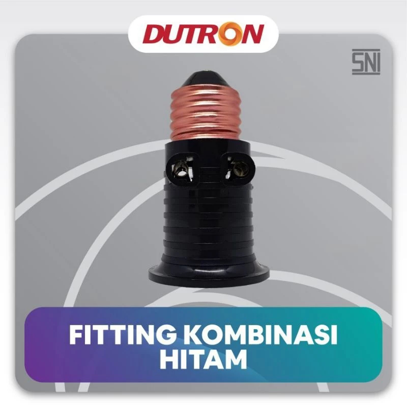 Jual FITTING LAMPU KOMBINASI FITTING STOPKONTAK DUTRON SNI | Shopee Indonesia