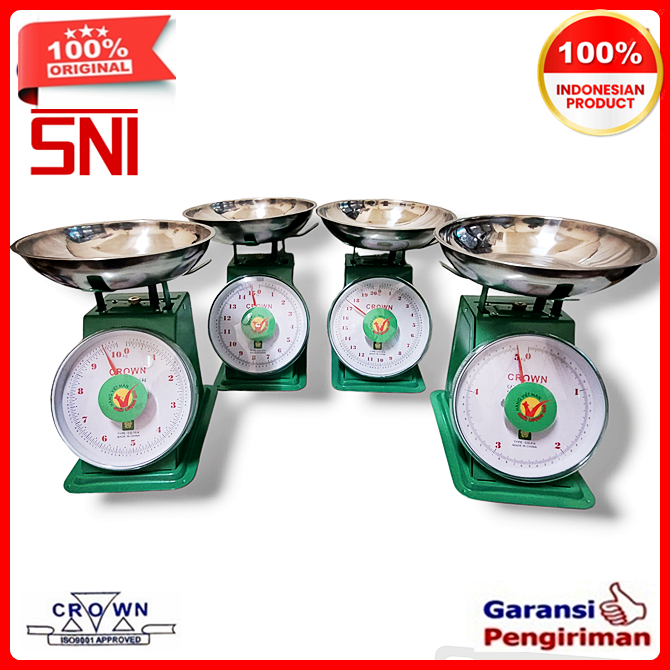 Jual Timbangan Duduk Timbangan Buah Timbangan Jarum Analog Timbangan Serba Guna 20 Kg CROWN ...