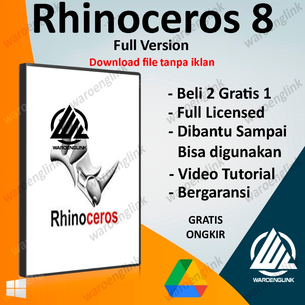 Jual Rhinoceros 3D v8.16.25 Terbaru | Video Install | Windows | Full Version | Lifetime | Shopee ...