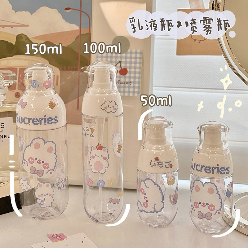 Jual botol spray pump semport isi ulang korea / botol reffil / botol ...