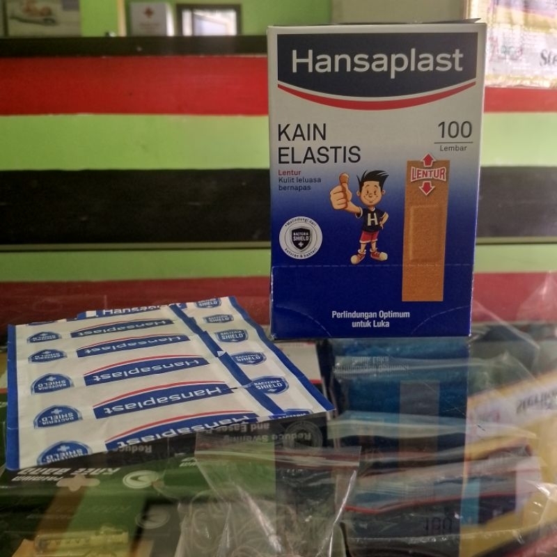 Jual PLESTER KAIN ELASTIS HANSAPLAST ISI 100 LEMBAR | Shopee Indonesia