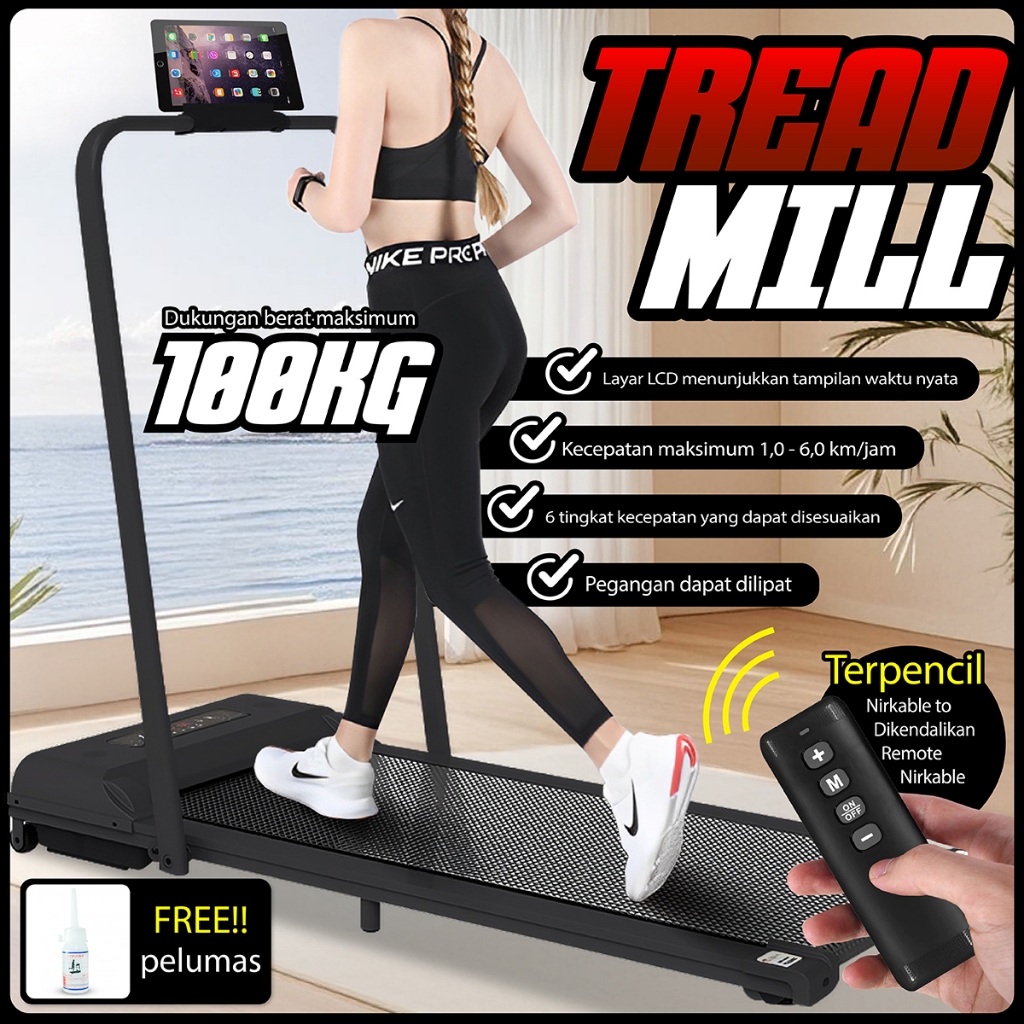 Jual HTD Sport Treadmill Elektrik Treadmil Listrik Walking Pad Running ...