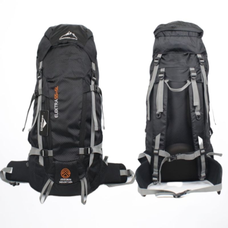 Jual Carrier 55+5 L Bahan Cordura tebal Tas Hiking / Tas Carrier / Tas Ransel Gunung | Shopee ...