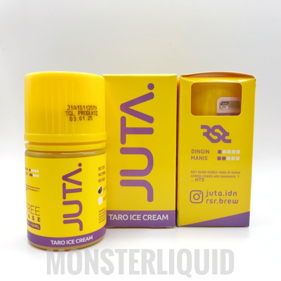 Jual JUTA TARO ICE CREAM BY RSR BREW 3MG 7MG 60ML | Shopee Indonesia