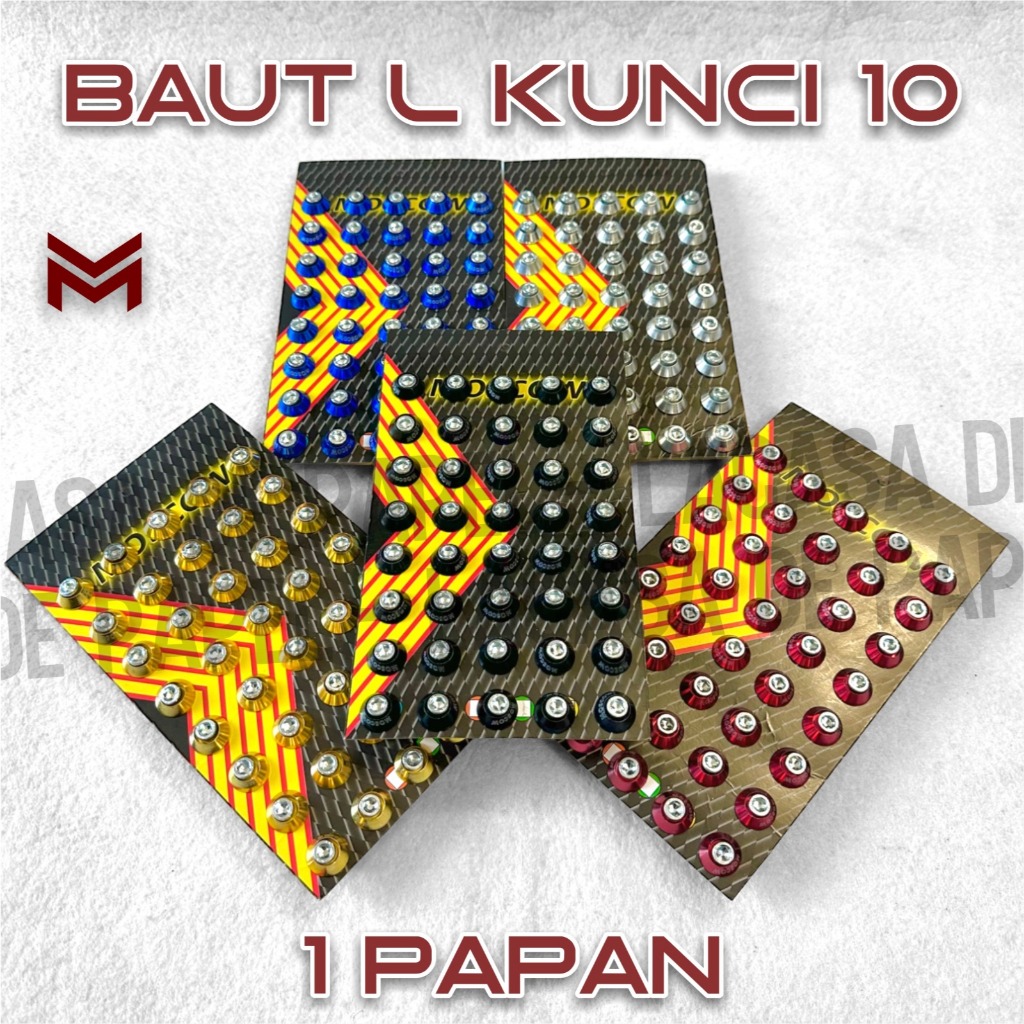 Jual Baut Variasi Baut L + Ring Monel 1 Set Isi 40 biji dan 20 biji ...