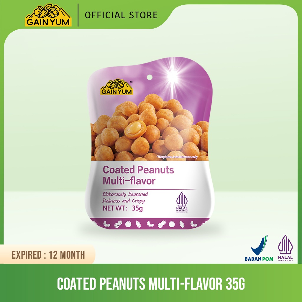 Jual Gain Yum - Kacang Telur Multi-rasa Kam Yuens Coated Peanuts Multi ...