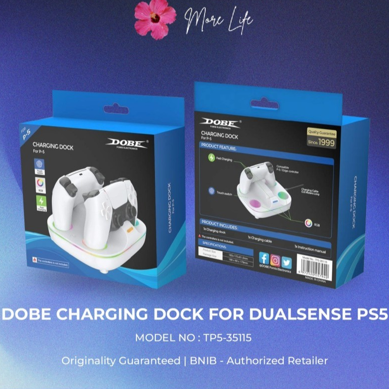 Jual DOBE Charging Dock for PS5 DualSense and DualSense Edge, Charger ...
