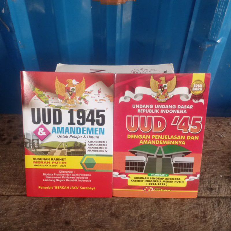 Jual original UUD 1945 & Amandemen Kabinet Prabowo Merah Putih 2024-2029 | Shopee Indonesia