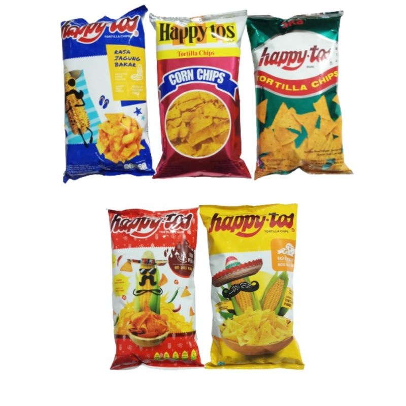 Jual Happytos Tortilla Chips Kemasan 140g | Tersedia All Varian | Snack ...