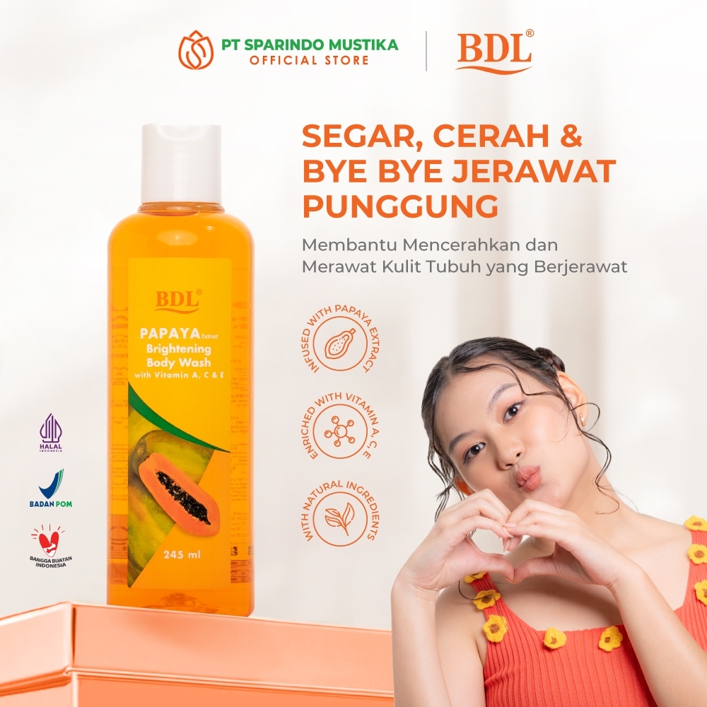 Jual BDL Brightening Body Wash Papaya 245ml | Shopee Indonesia