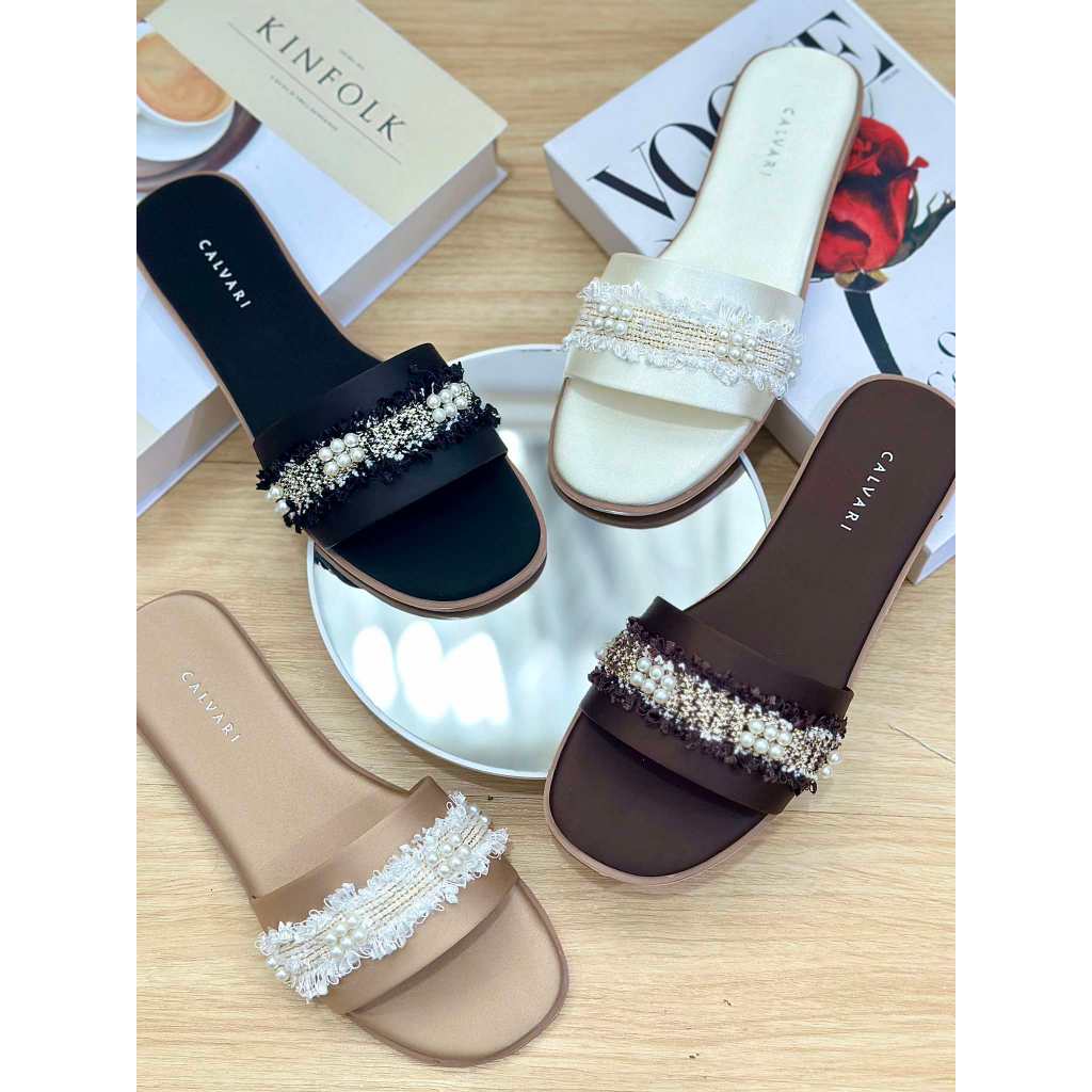 Jual Sandal Wanita Tali KORIN Teplek Kasual Terbaru by Calvari Sendal ...