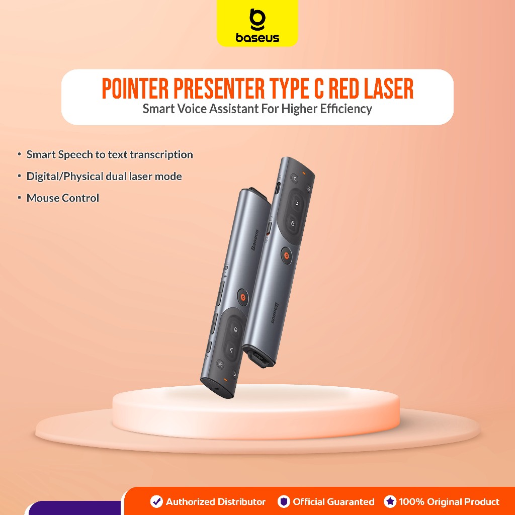 Jual BASEUS Orange Dot AI Wireless Red Laser Charging Version with ...